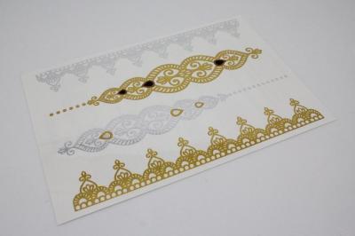 China Metallic Tattoos Temporary Tattoos Gold Tattoos Silver Tattoos for sale