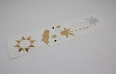 China shimmering foil temporary tattoos for sale