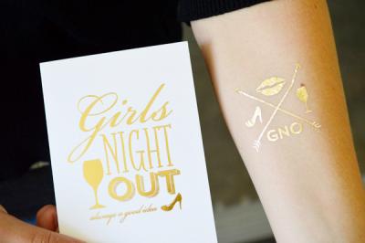 China Gold foil temporary tattoo for sale
