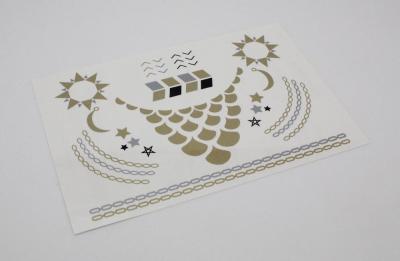 China Flash Tattoos - Metallic Gold / Silver Jewelry Tattoos for sale