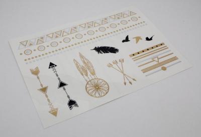 China Tattoos Gold Jewelry,waterproof temporary gold tattoo for sale
