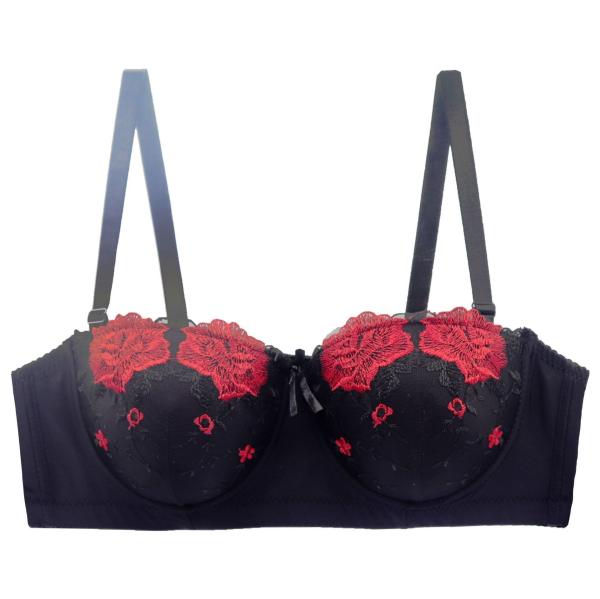 Quality Women Embroidery Lace Bra Luxury Quality Convertible Straps 1/2 Cup Sexy Lingerie Lace Bra Wholesale Women for sale