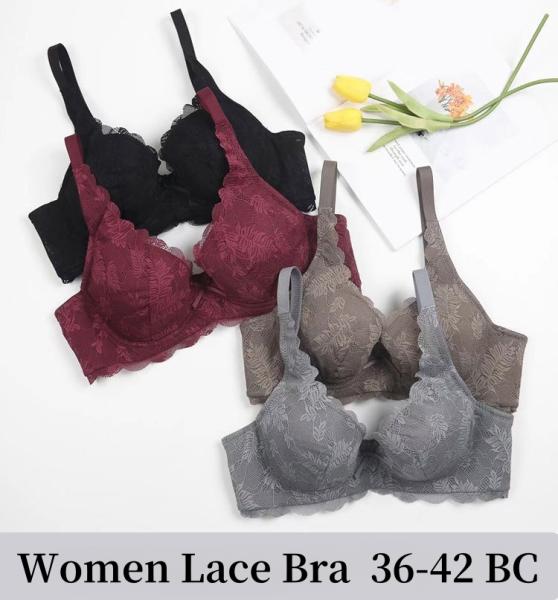Quality Lace Women Bra Three Hook-and-eye Wire Free Comfort Bra High Quality Lace Design Women Bra for sale