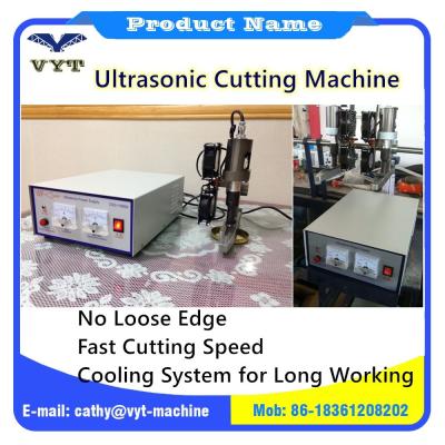 China Ultrasonic Smooth Cutting Edge PP Woven Lamination Fabric Cutter Machine for Hot Sale for sale