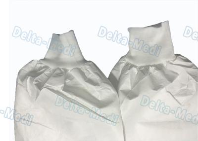 China Waterdicht In te ademen Beschikbaar Beschermend Gebreid Overtrekkenkatoen/Elastische Manchet Witte Kleur Te koop