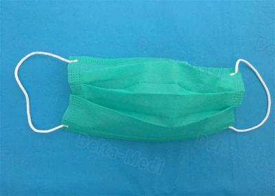 China Groene Steriele Medische Beschikbare niet Geweven Eco Vriendschappelijke 17.5x9.5cm van het Gezichtsmasker Te koop