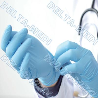 China Luvas descartáveis da mão do punho frisado para o cofre forte industrial dos cuidados médicos à venda