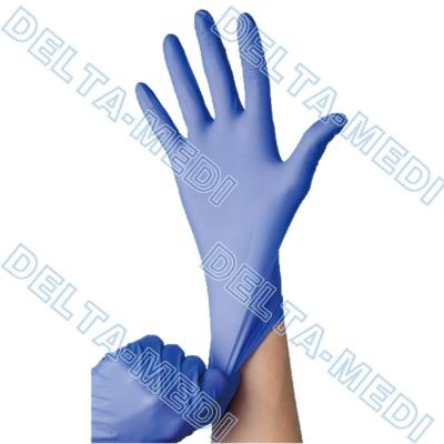 China Luvas descartáveis da mão do punho frisado para o cofre forte industrial dos cuidados médicos à venda
