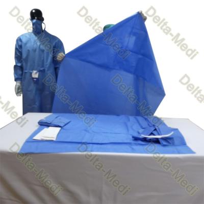China Dental descartável reforçado do bloco 20-60g dental cirúrgico drapeja com fenestração de Adhensive à venda