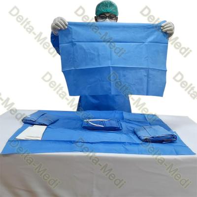 China Dental descartável reforçado do bloco 20-60g dental cirúrgico drapeja com fenestração de Adhensive à venda