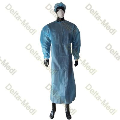 China Steriele Beschikbare Chirurgische Togapp Met een laag bedekte PE Film 20g aan 60g Te koop