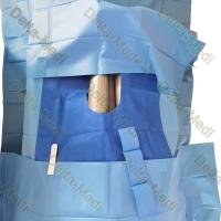 China SMS Sterile Reinforced Orthopedic Drape U Drape With Split Disposable Surgical Pack Set for sale