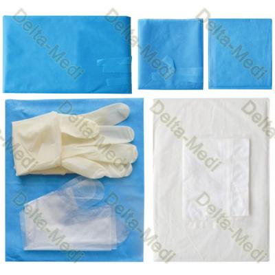 Cina Corredi chirurgici eliminabili medici Ward Care Kit With Drape, copriletto del cappuccio dei guanti in vendita