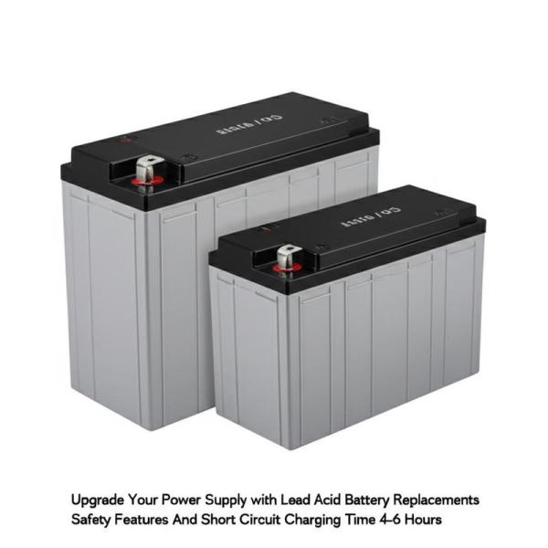 Quality Upgrade Your Power Supply with Lead Acid Battery Replacements Safety Features And Short Circuit Charging Time 4-6 Hours for sale