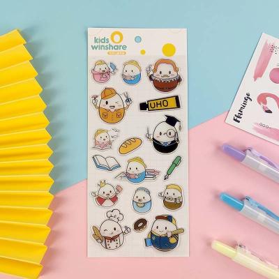 中国 ペット付着力3D漫画のステッカーの紫外線オフセット印刷のパッケージのシールのステッカー 販売のため