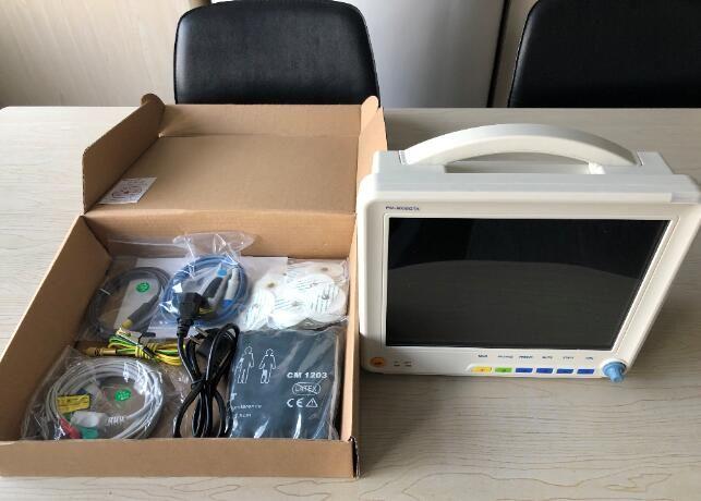 12.1 Inch High Resolution Color LCD Patient Monitor With 6 Standard Parameters ECG, RESP, NIBP, SPO2, 2-TEMP, PR/HR