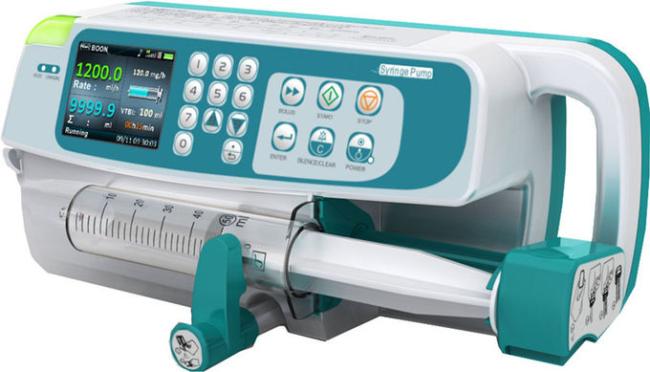 Colorful LCD Display Medical Infusion Pump Syringe Pump Suitable for Various Syringes of 5ml 10ml 20ml 30ml 50ml 60ml