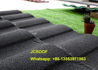 China CE Corrugated Metal Roofing Sheets Fadeless color black / white shingle in Saudi Arabia for sale