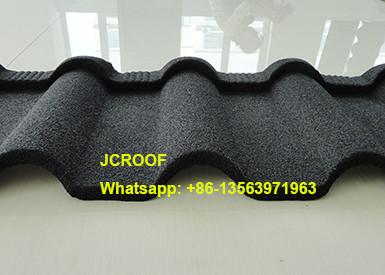 China Browm Black Stone Coated Steel Shingles Storm Resistance 0.45mm For Modern Classical for sale