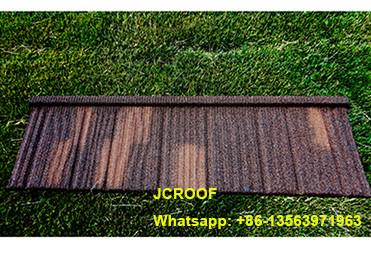 China 0.5mm Colour Coated Steel Roofing Sheets Red Color 6kgs Weight/sqm for sale