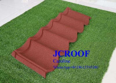 China Reliable Millan Sheet Stone Coated Steel Shingles 0.35mm / 0.4mm Thickness for sale