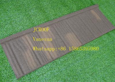 China 1340*420mm Corrugated Steel Roofing Sheets 0.45mm Thickness Coffe Browwm Color for sale
