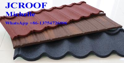 China Stone Coated Metal Roofing Tiles Thickness 0.38-0.50mm Building material for sale