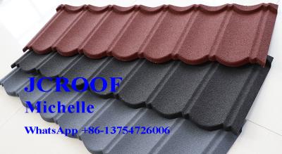 China CE Colorful Stone Coated Metal Roofing Tiles , Stone Coated Steel Shingles for sale