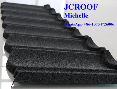 China Stone Coated Steel Roofing Tiles Shingle / Roman Model Design ISO9001 / SGS Standard for sale