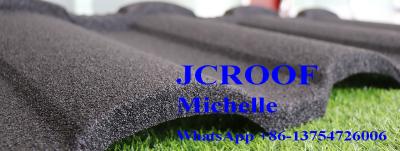 China Colorful Stone Coated Metal Roofing Tiles 1340*420*0.40 mm Size for sale