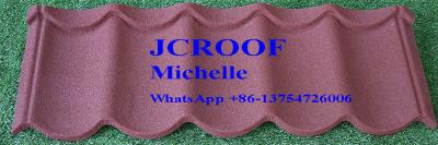 China Classical Model Design Colorful Stone Coated Metal Roofing Tiles 0.38mm - 0.50mm for sale