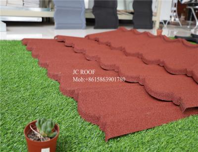 China hot sale color stone coated steel roofing sheet china supplier terracotta color stone coated metal roof tile for sale