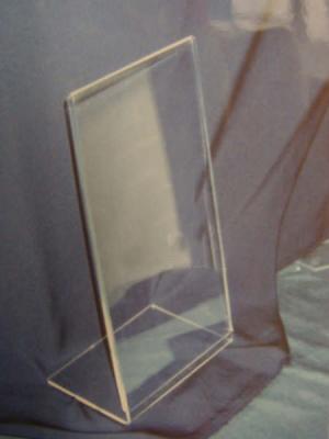 A3 / A4 Size 3mm PMMA / Acrylic Menu Display Stand Holder L-shape
