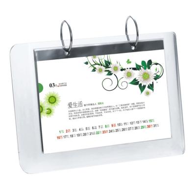 China 5mm OEM White Country Acrylic Calendar Holder / Plexiglass Desk Stand SGS for sale