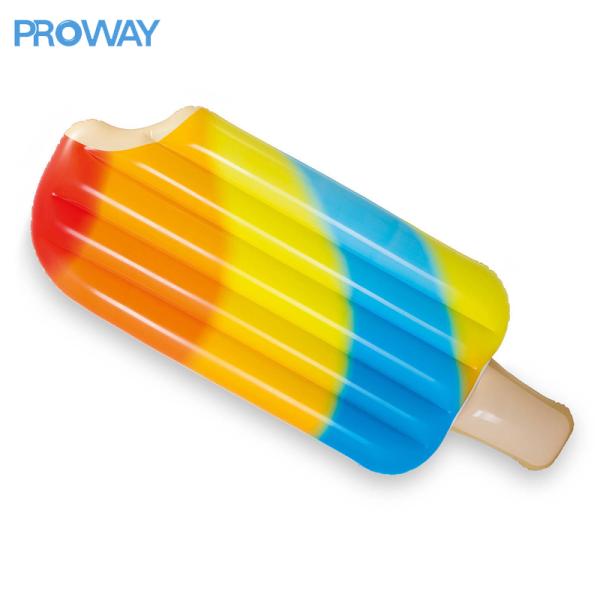 Quality Customizable Rainbow Popsicle Inflatable Float with Thickened 0.35mm Eco-PVC and Leak-Proof Design for Pool and Beach for sale