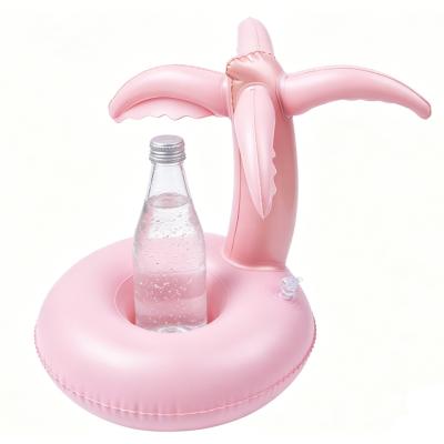 China Customizable Inflatable Cup Holder with PVC Material and 7x7 Inch Size for Pool Floating Drink Holder for sale