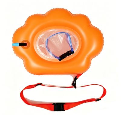 China Customizable Inflatable Swimming Buoy with Leak-Proof Design and Adjustable Waist Strap for Safe Pool Float for sale