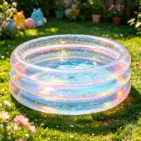 Quality Custom Clear Glitter Inflatable Kiddie Pool with 3-Ring Safety Structure and Non for sale