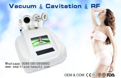 China 4 In 1 Cavitation RF Slimming Machine , Portable Vacuum RF Cellulite Removal Device for sale