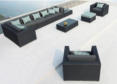 Cina Mobili da giardino stabiliti del sofà dell'angolo del rattan del grande sofà di 8 Seater con il cuscino in vendita