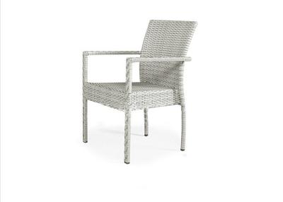 China Customized White Indoor Outdoor Rattan Dining Chairs Multiple Use for sale