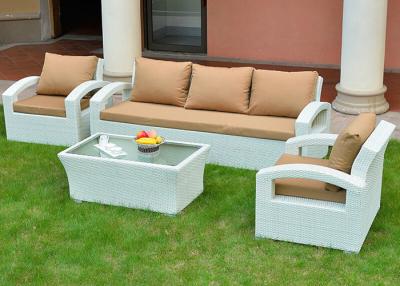 Cina Sofà di plastica bianco del rattan messo con il corrimano per acqua Antivari, hotel in vendita