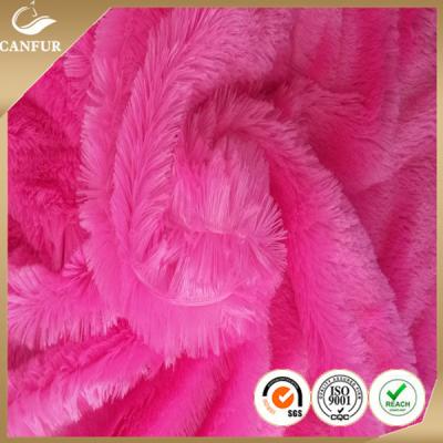 China Tricot Tecido de Plush 100% Poliéster Pelo de Cabelo Longo para Produtores de Brinquedos de Plush à venda