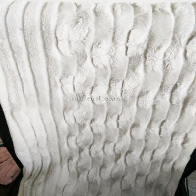 Cina 10-18mm Plie Navy Big Weight Cutting Strips PV Plush Fabric per abbigliamento in Marina in vendita