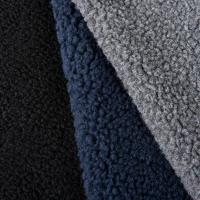 China Plain Style 100% Polyester Sherpa Fleece Fabric for Jackets Lining Boiled Pattern for sale
