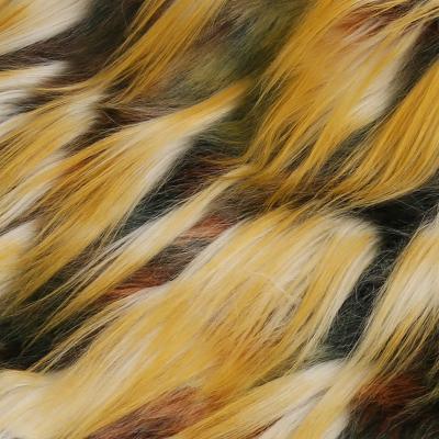 Cina 160cm 30-55mm JACQUARD Tessuto di pelliccia finta per abbigliamento 500 metri Plush Stampato 100% acrilico in vendita