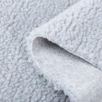 China Plain Style 100% Polyester Sherpa Fleece Fabric for Jackets Lining Boiled Pattern for sale