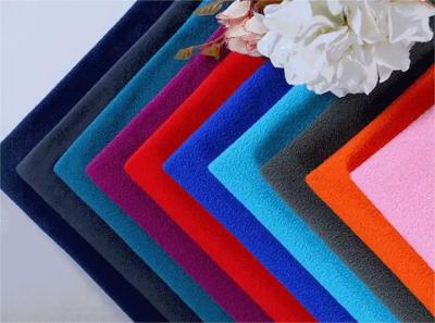 Cina 150d*144f Tricot a maglia a doppio lato spazzolato Microfleece Fleece polare Tessuto per giacca in vendita