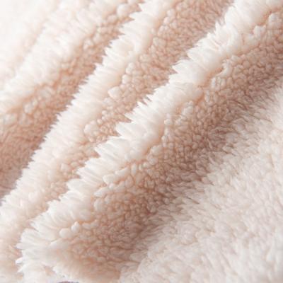 Cina Tessuti non tessuti a cucitura 100% poliestere a maglia, caldo, morbido, bianco, colore sherpa in vendita