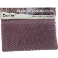 China Design Plush Back Material 100% Polyester Dyeing Rabbit Fur for Garment for sale